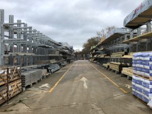 Double-Sided External Cantilever Racking | Cantilever Racking Company