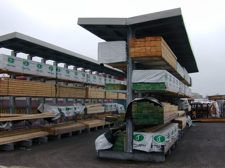 Double-Sided External Cantilever Racking | Outdoor Storage